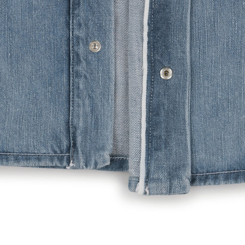 Work Jacket in Ozone Wash Selvedge Denim – non